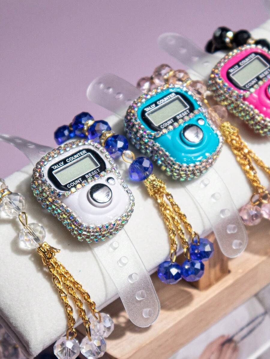 2pcs Electronic Finger Counter With Beads, 5-Digit LCD Display, Hand ...