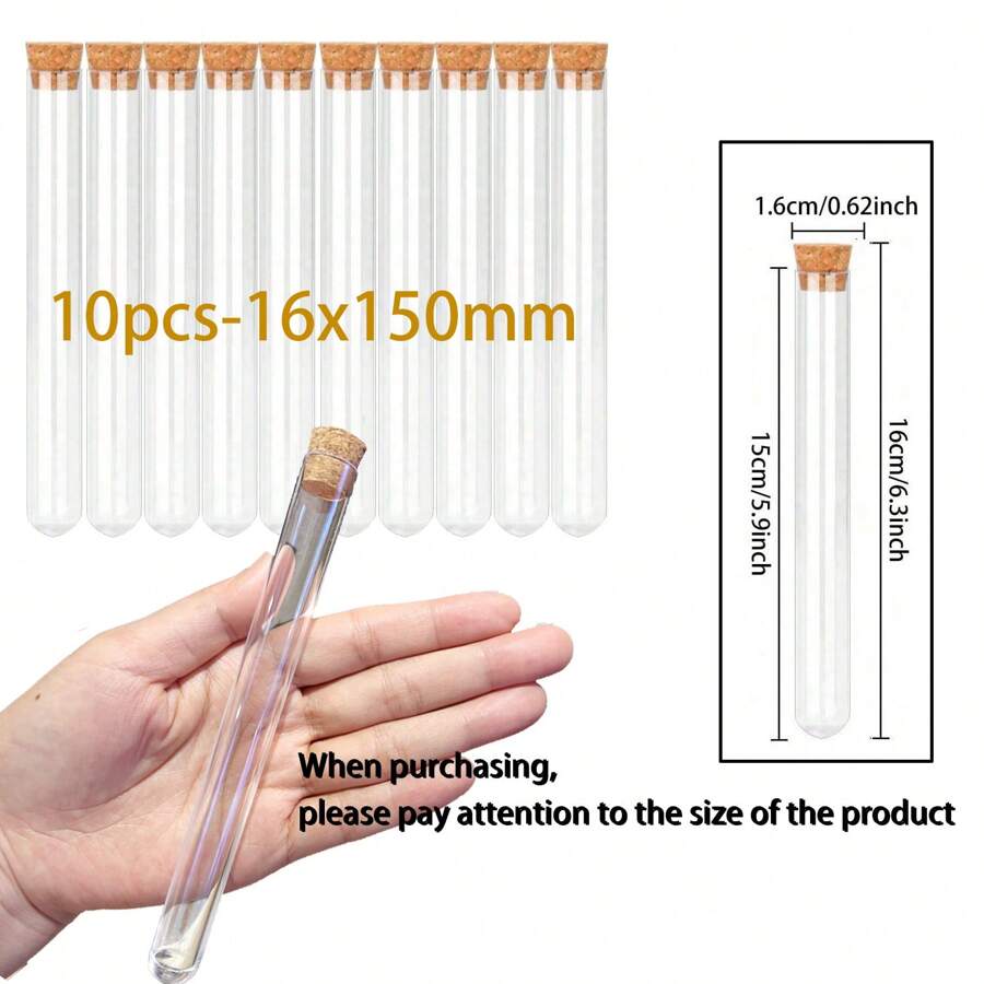 10/25pcs Test Tubes, Small Test Tubes For Flowers, Test Tubes With ...