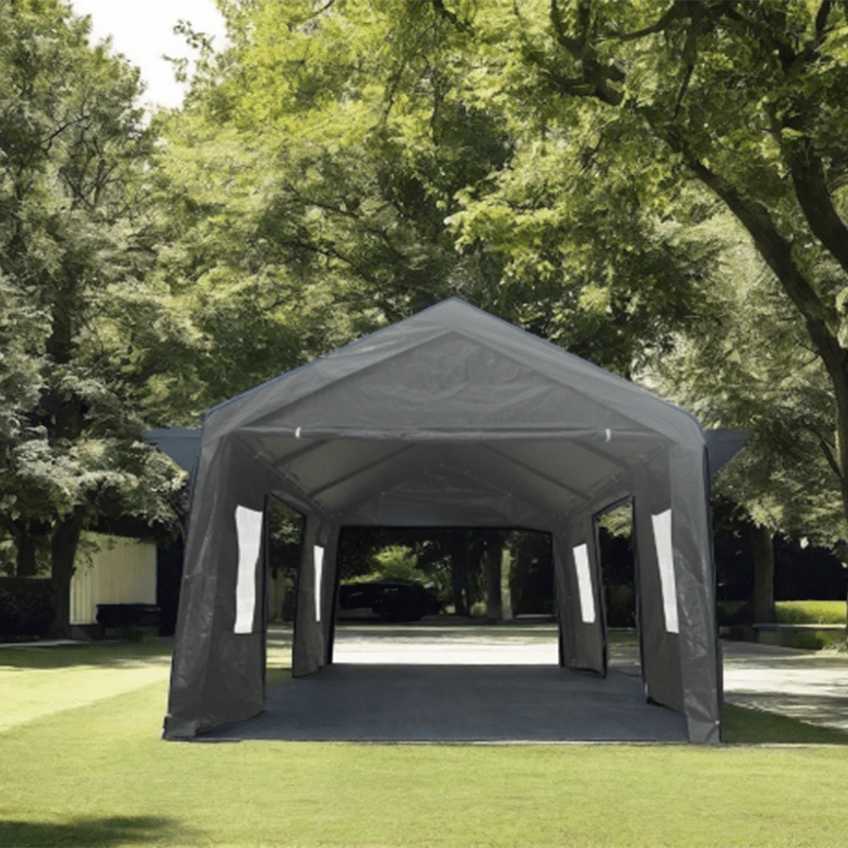 12x20 Feet Party Tent Heavy Duty Outdoor Portable Garage Ventilated ...