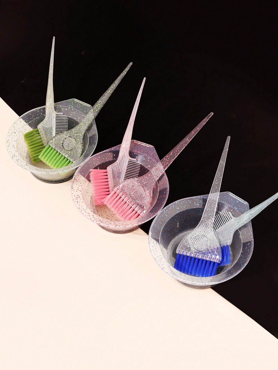 2/3pcs Dyeing Hair Kit, DIY Salon Tools Set, Bleaching Brush, Mixing ...