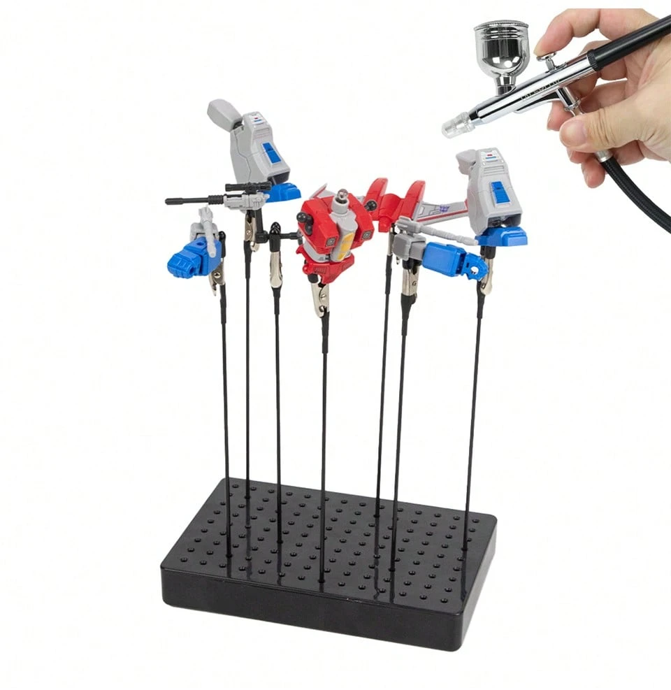 Model Painting Stand Base Holder With 20 Magnetic Alligator Clips ...