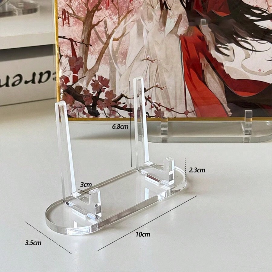 Acrylic Sucker Bracket Card Frame Base Sucker Mount Small Desktop Paper ...