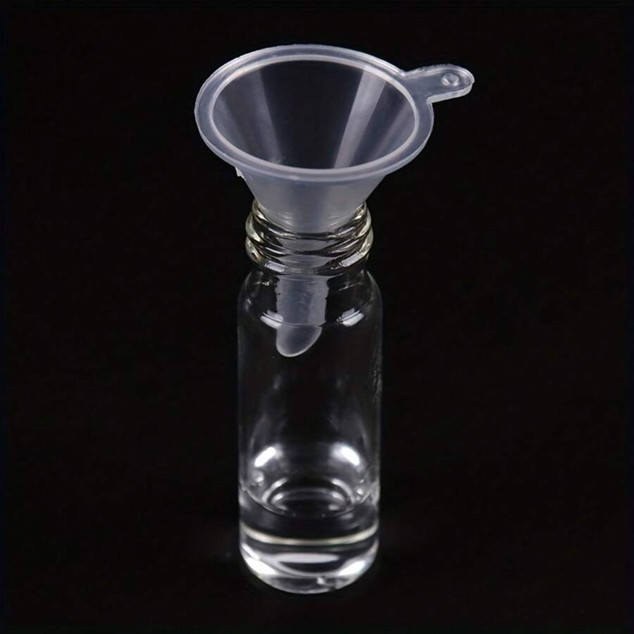 10-Piece, Clear Plastic Small Funnels For Lab Bottles, Essential Oils ...