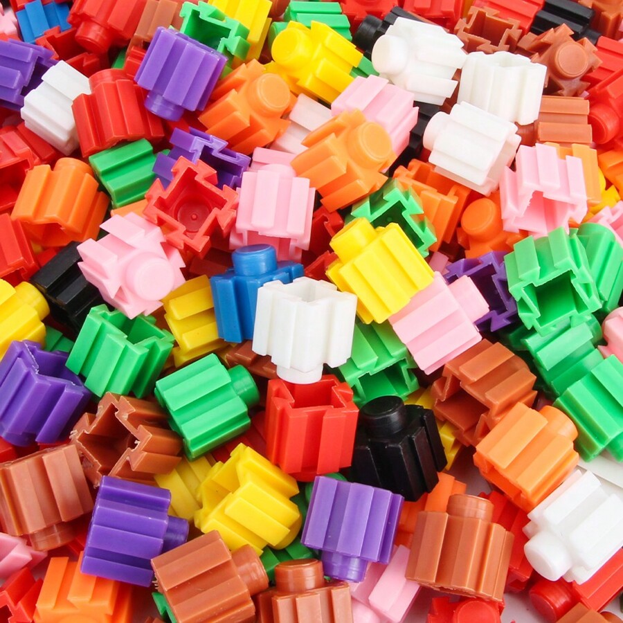 Variable Block Diamond Building Blocks Set - Colored Plastic Building ...