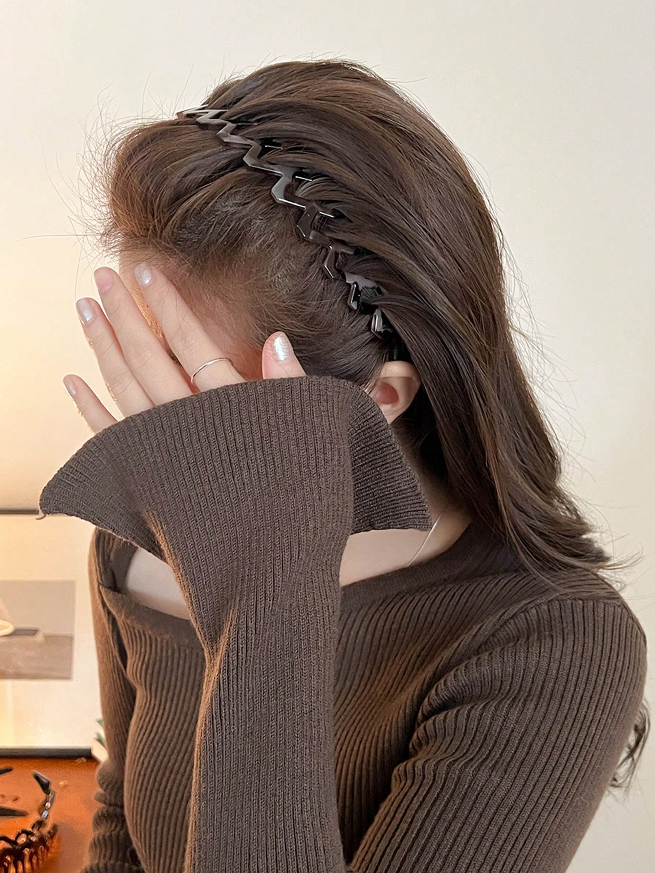 2024 Autumn New Trendy Unique Wavy Teeth Headband, Hair Accessories For ...