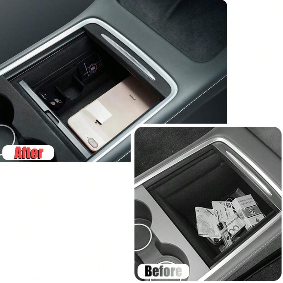 Center Console Organizer Tray Fit For Tesla For Model 3/Y 2020-2023 ...
