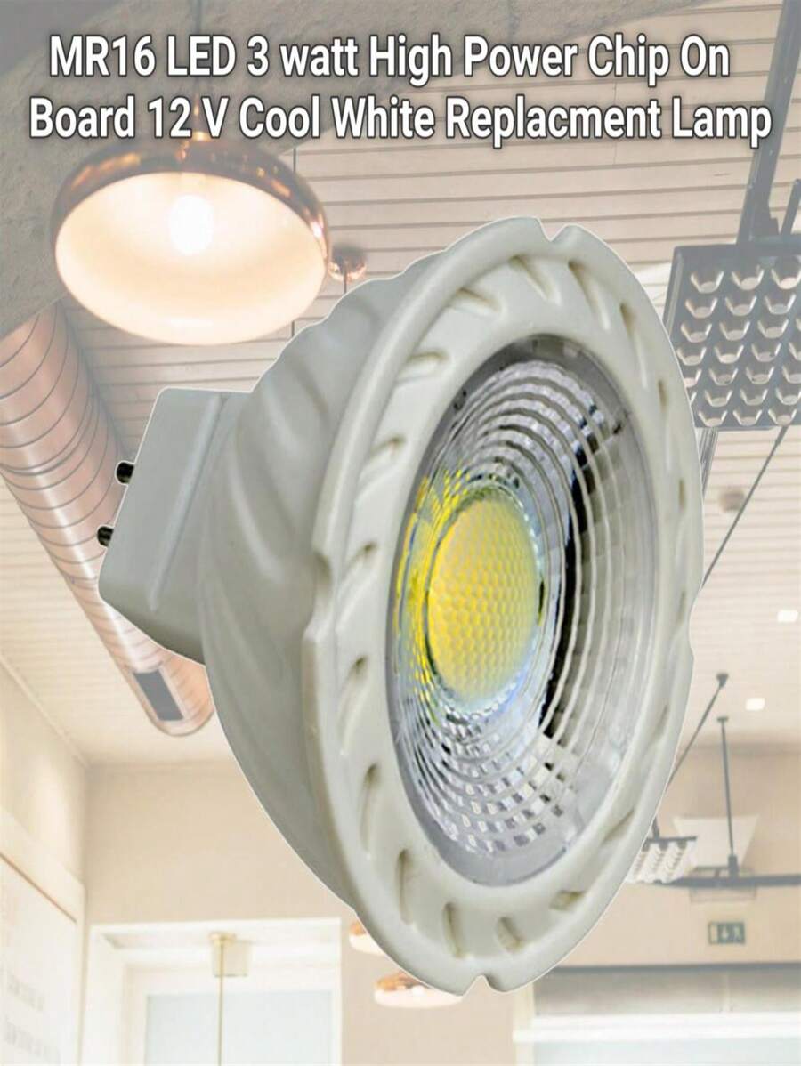Dabmar Lighting DL-MR16-LED-3W-65K MR16 LED 3 Watt High Power Chip On ...