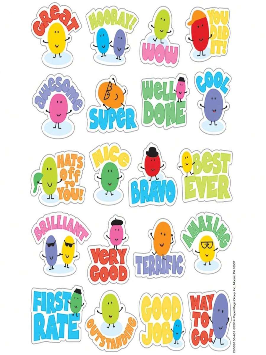 Eureka EU-650915-6 Jelly Beans Scented Stickers - Pack Of 6 | SHEIN USA