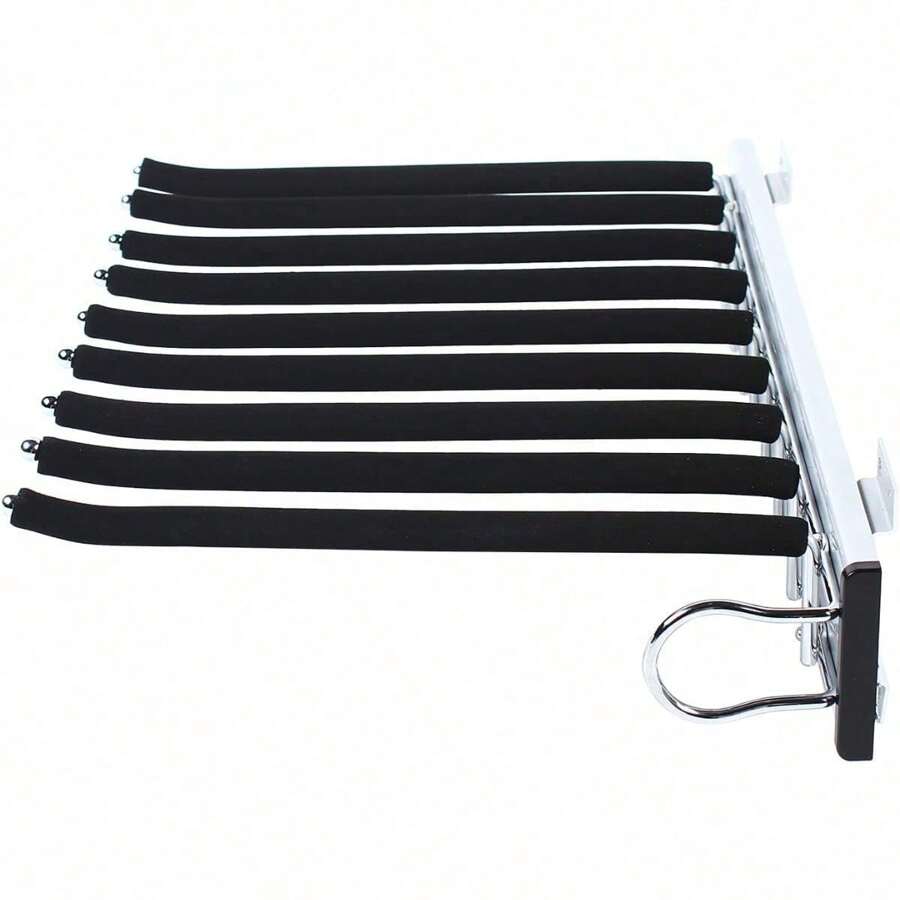 Pull Out Clothes Hanger Trousers Rack Pants Rack Stand Extending Rail ...
