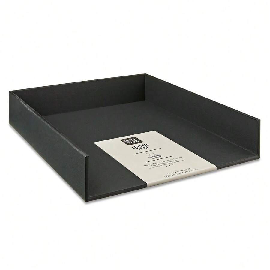 Simulated Leather Letter Tray 10 In X 12 In X 2 In | SHEIN USA