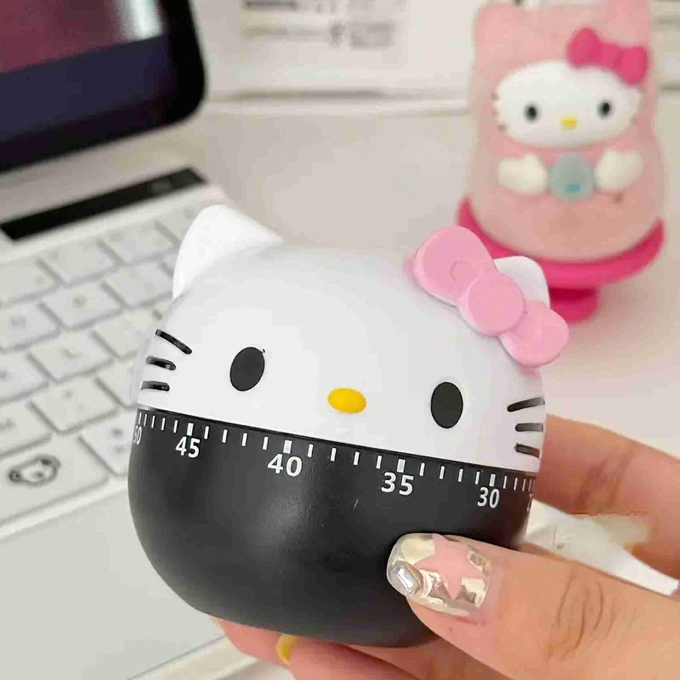 Sanrio 1pc Sanrio Hello Kitty Kitchen Timer - Cute Rotating Mechanical ...