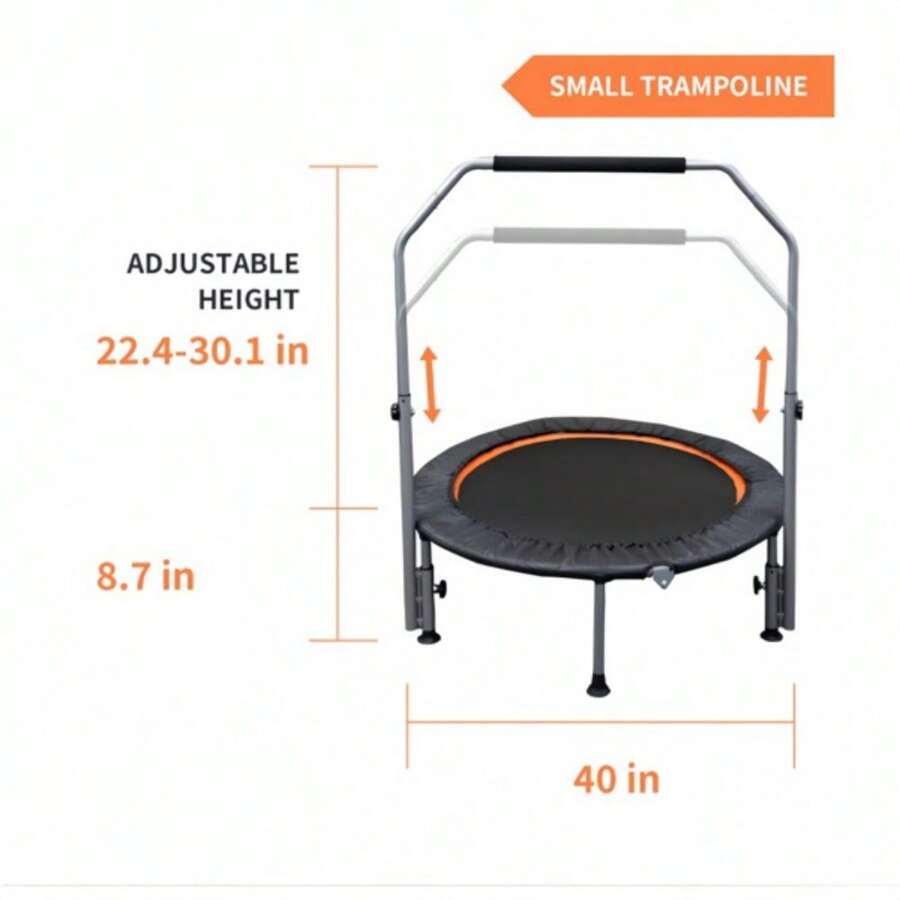 40 Inch Fitness Rebounder Trampoline For Adults, Indoor Exercise ...