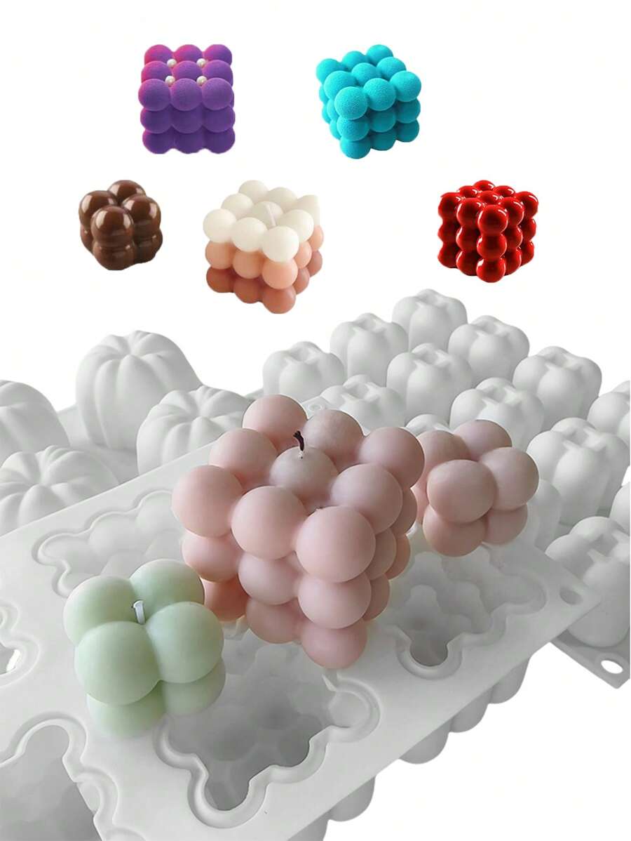 Silicone Cube Shaped Cake Mold, Sphere Shaped Mousse Cake Mold, DIY ...