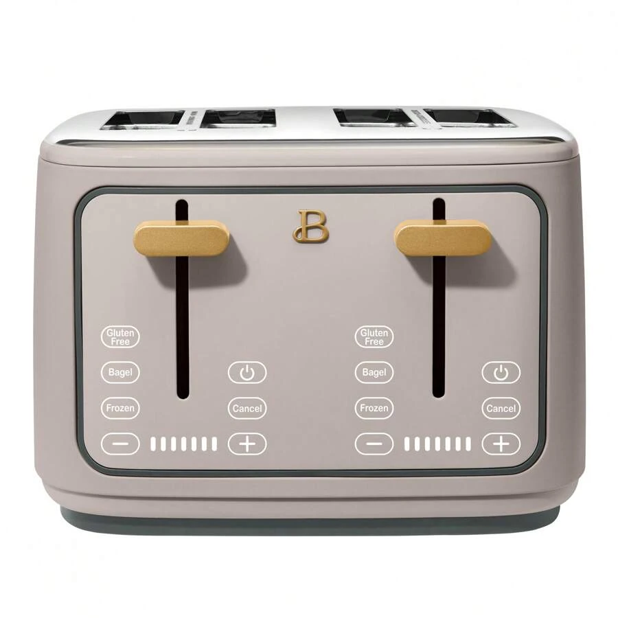 Beautiful 4-Slice Toaster With Touch-Activated Display, White Icing By ...