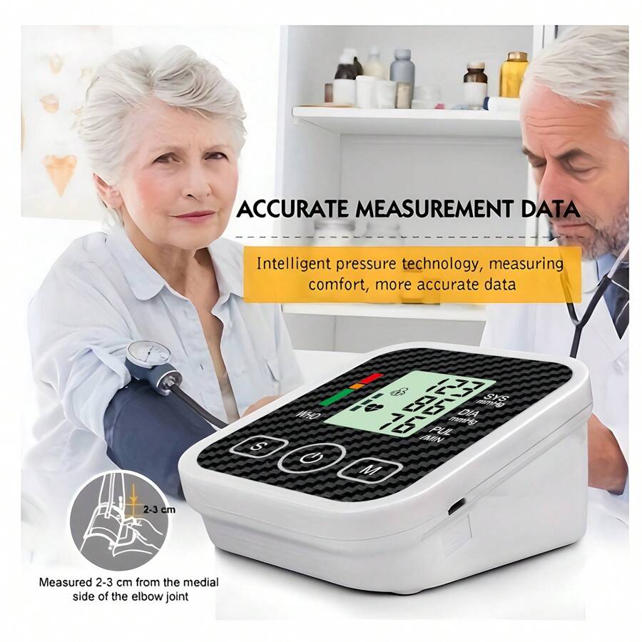 Portable Arm Blood Pressure Monitor Pressure Sensor Monitor BP ...