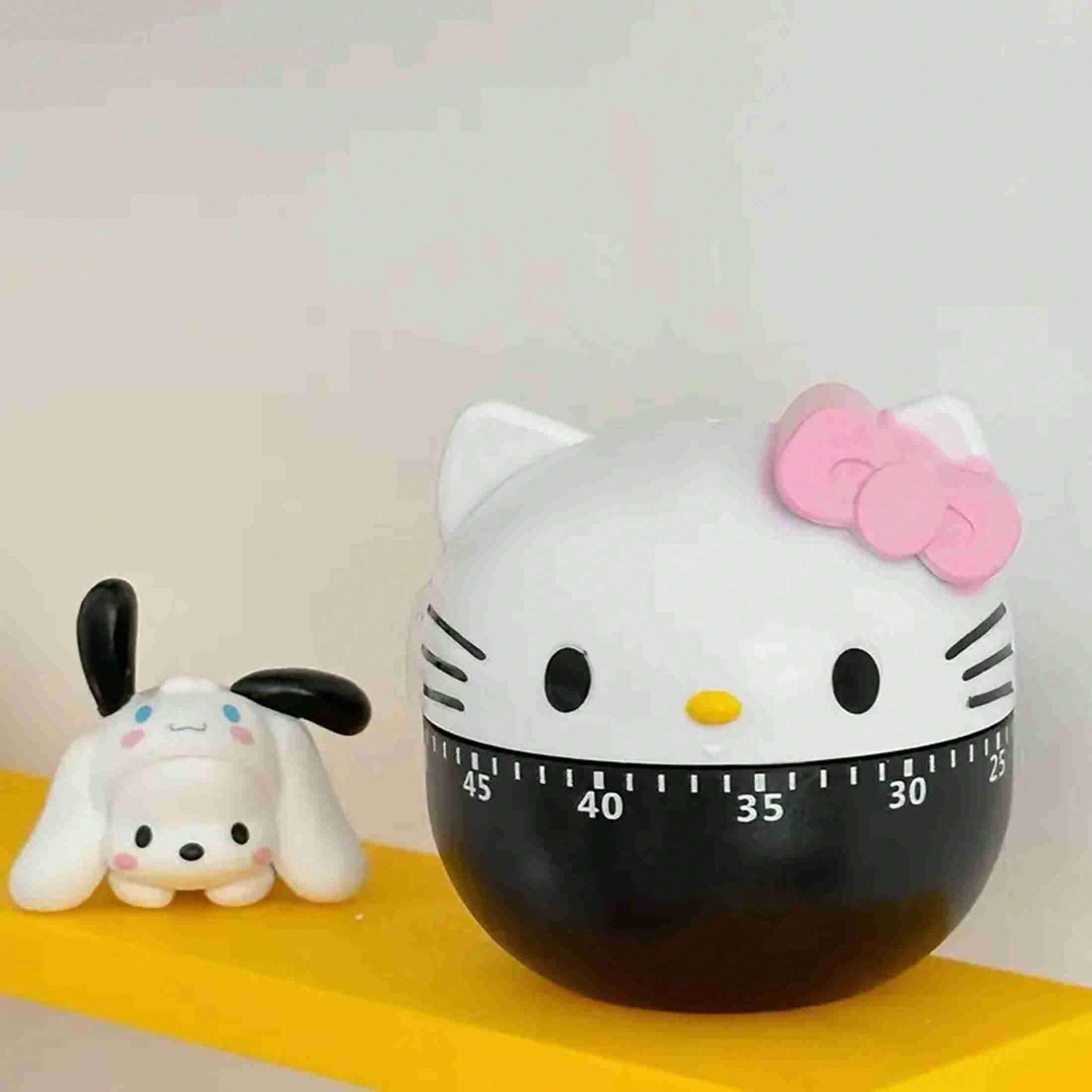 Sanrio 1pc Sanrio Hello Kitty Kitchen Timer - Cute Rotating Mechanical ...