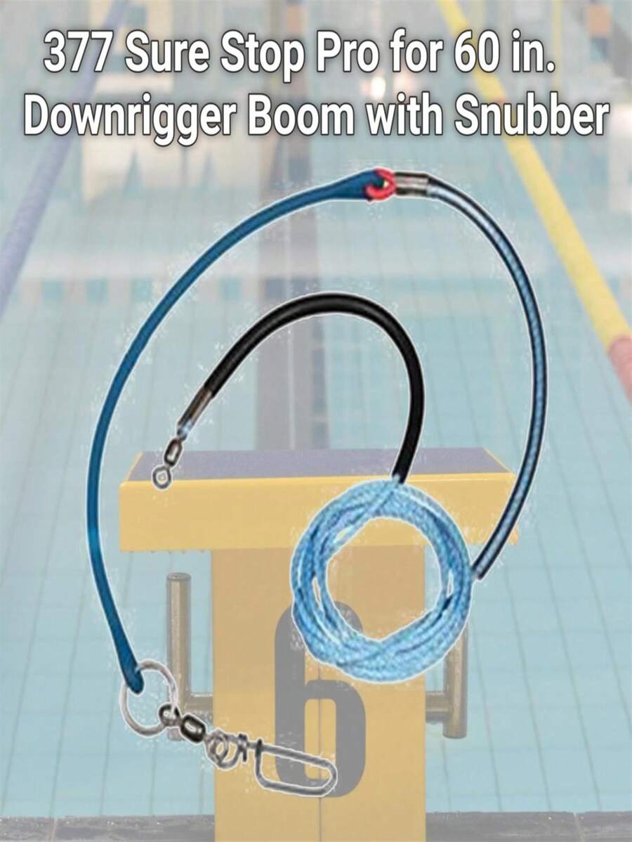 Scotty 378 377 Sure Stop Pro For 60 In. Downrigger Boom With Snubber ...