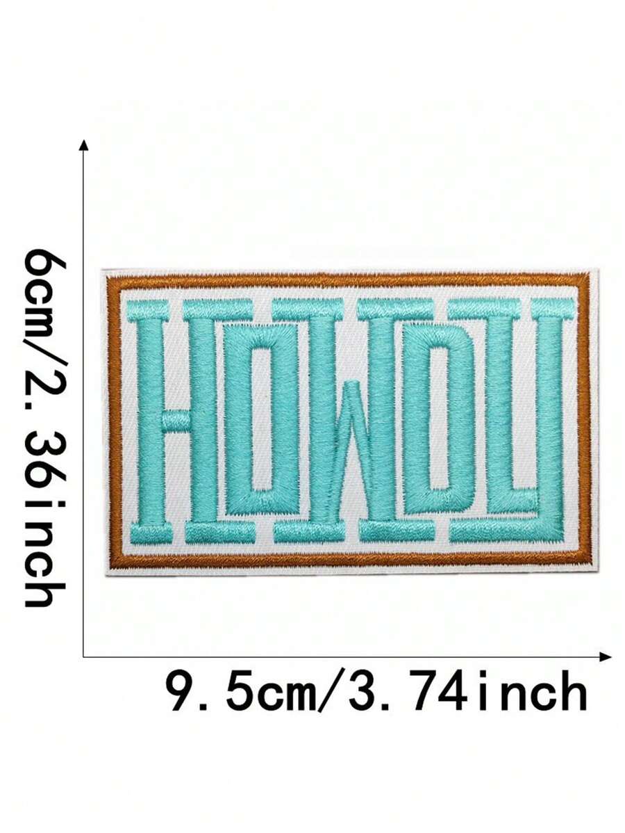 [Trusted] 4pcs Howdy Western Cowboy Embroidered Patches - Iron-On/Sew ...