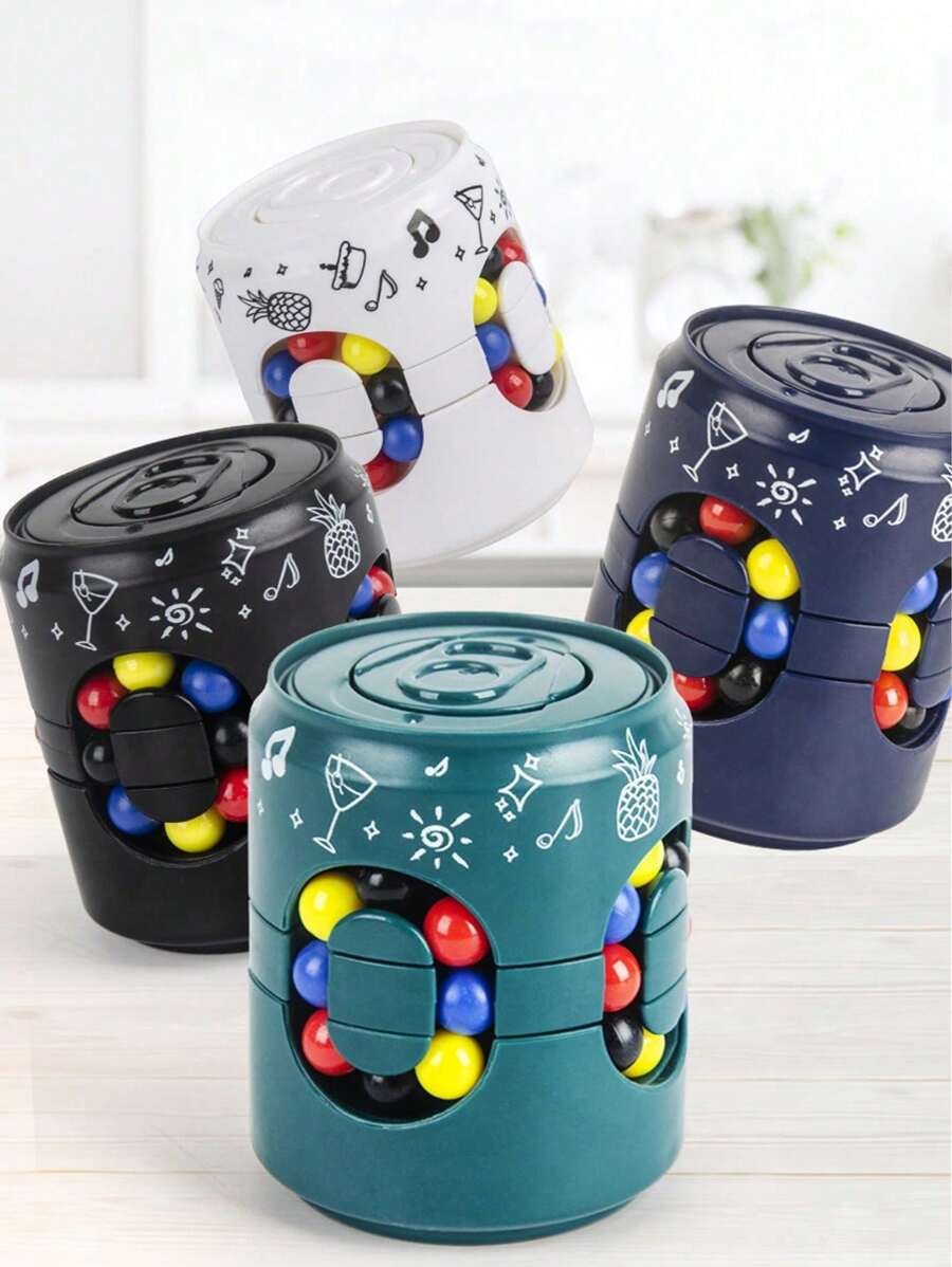 1pc Random Color Funny Magic Bean Rubik Cube Cartoon Soda Can Shaped ...