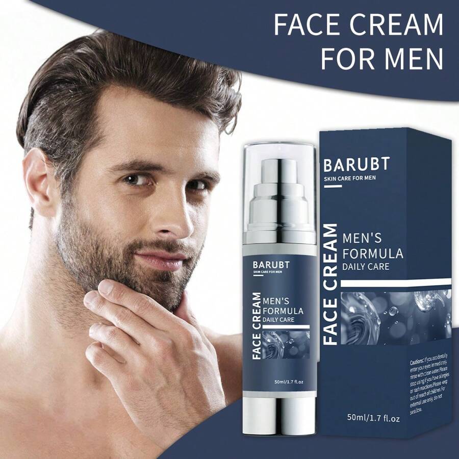 BARUBT 6-In-1 Men's Moisturizing Face Cream, 50ml - Hydrates, Nourishes ...