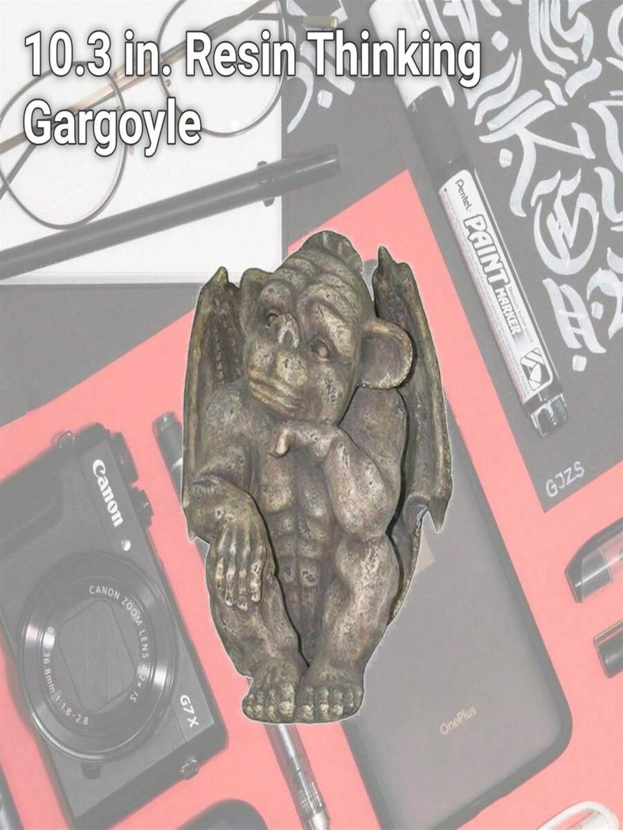 Santas Workshop 33906 10.3 In. Resin Thinking Gargoyle | SHEIN USA