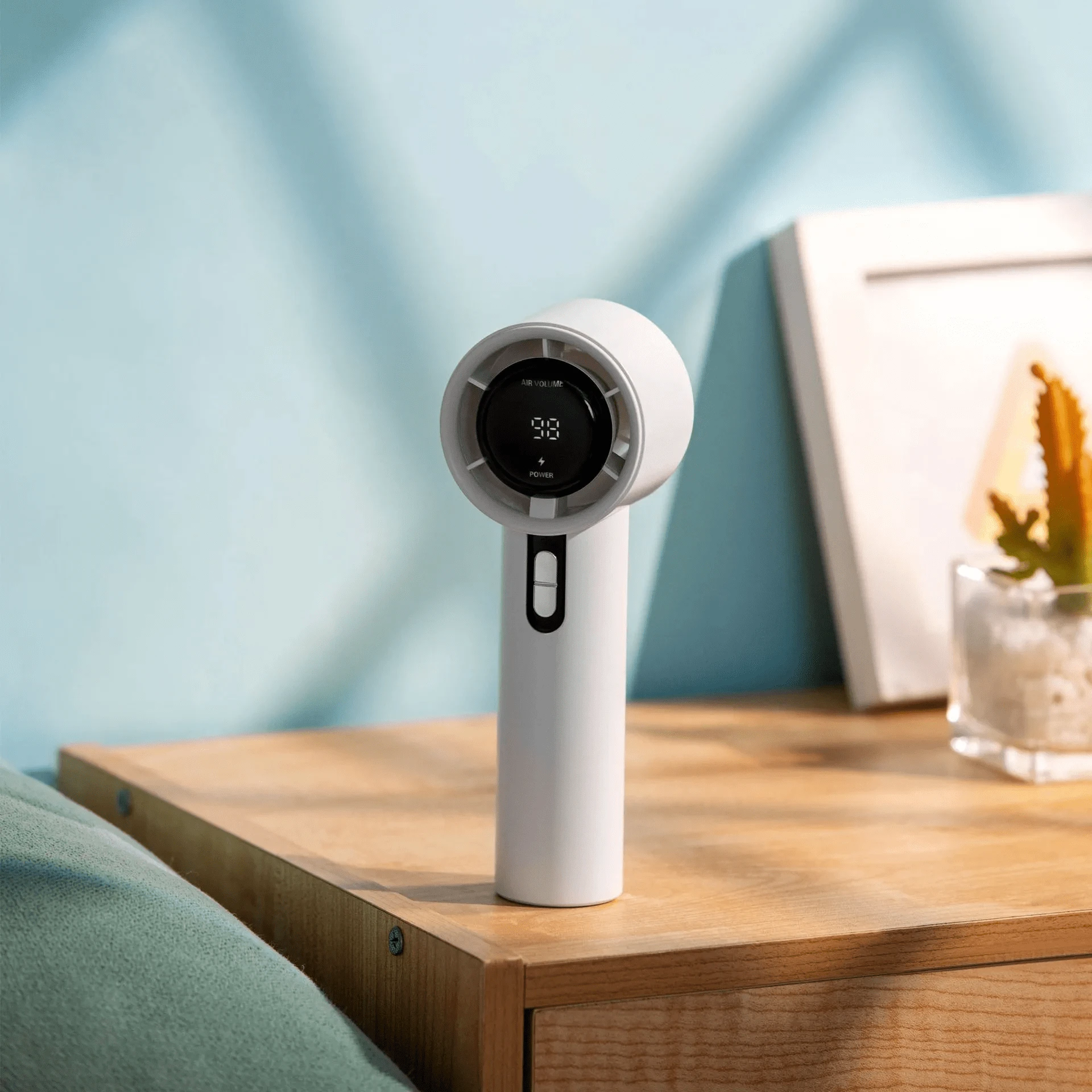 100-Level Adjustable High-Speed Portable Handheld Turbo Fan, USB ...