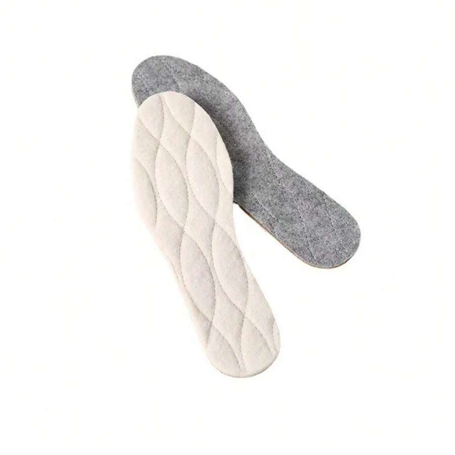 A Pair Of Wool Insoles For Men And Women, With Cold Insulation, Warmth ...