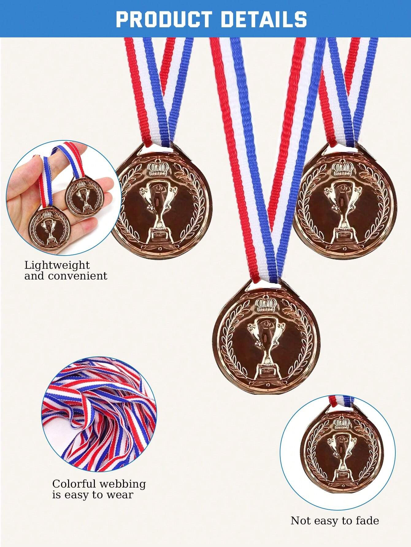 A Plastic Gold Sports Competition Medal Award Medals | SHEIN South Africa