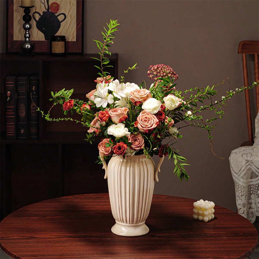 1 Piece Of Exquisite Vertical Stripe Pattern Vintage Vase, A Must-Have ...