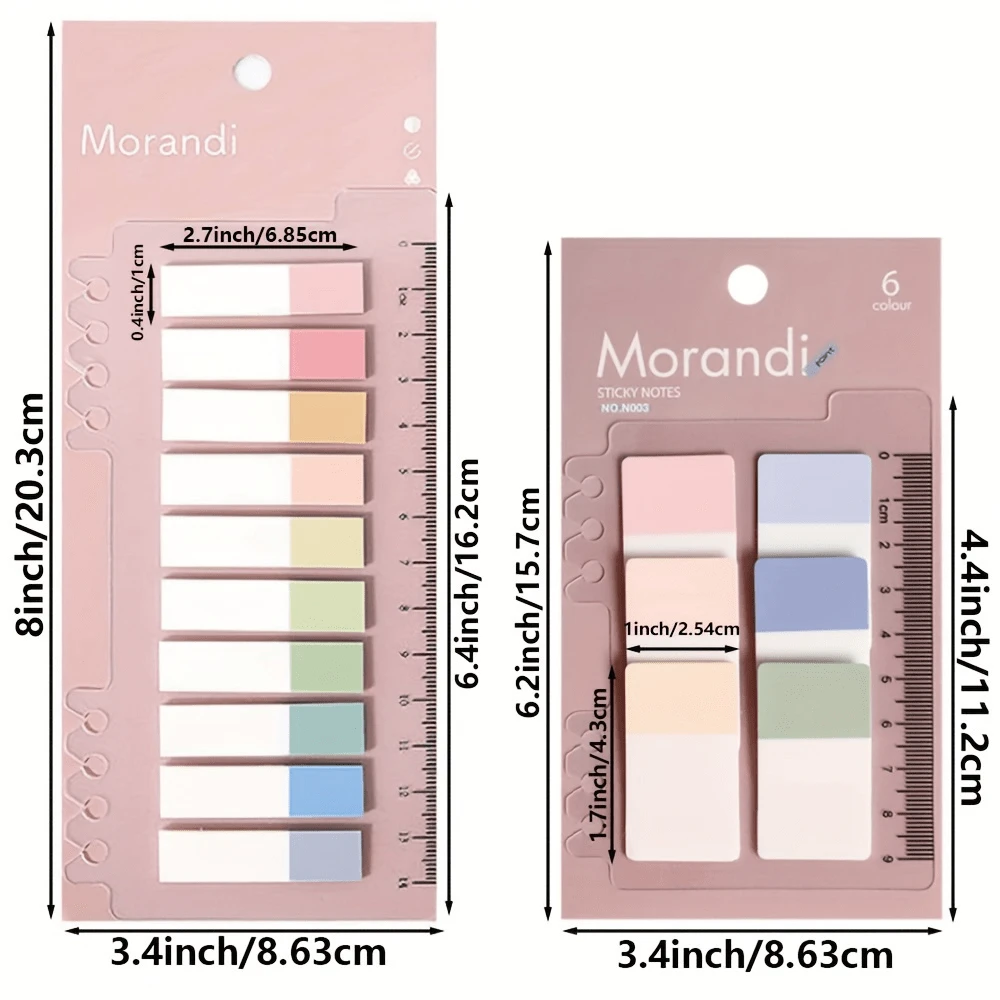 Index Tags And Ruler, 1 Set Of 4pcs Of 660 Adhesive Labels, Attention ...