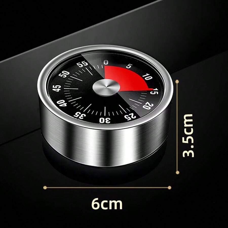 Stainless Steel Mechanical Timer Time Management Reminder Countdown ...