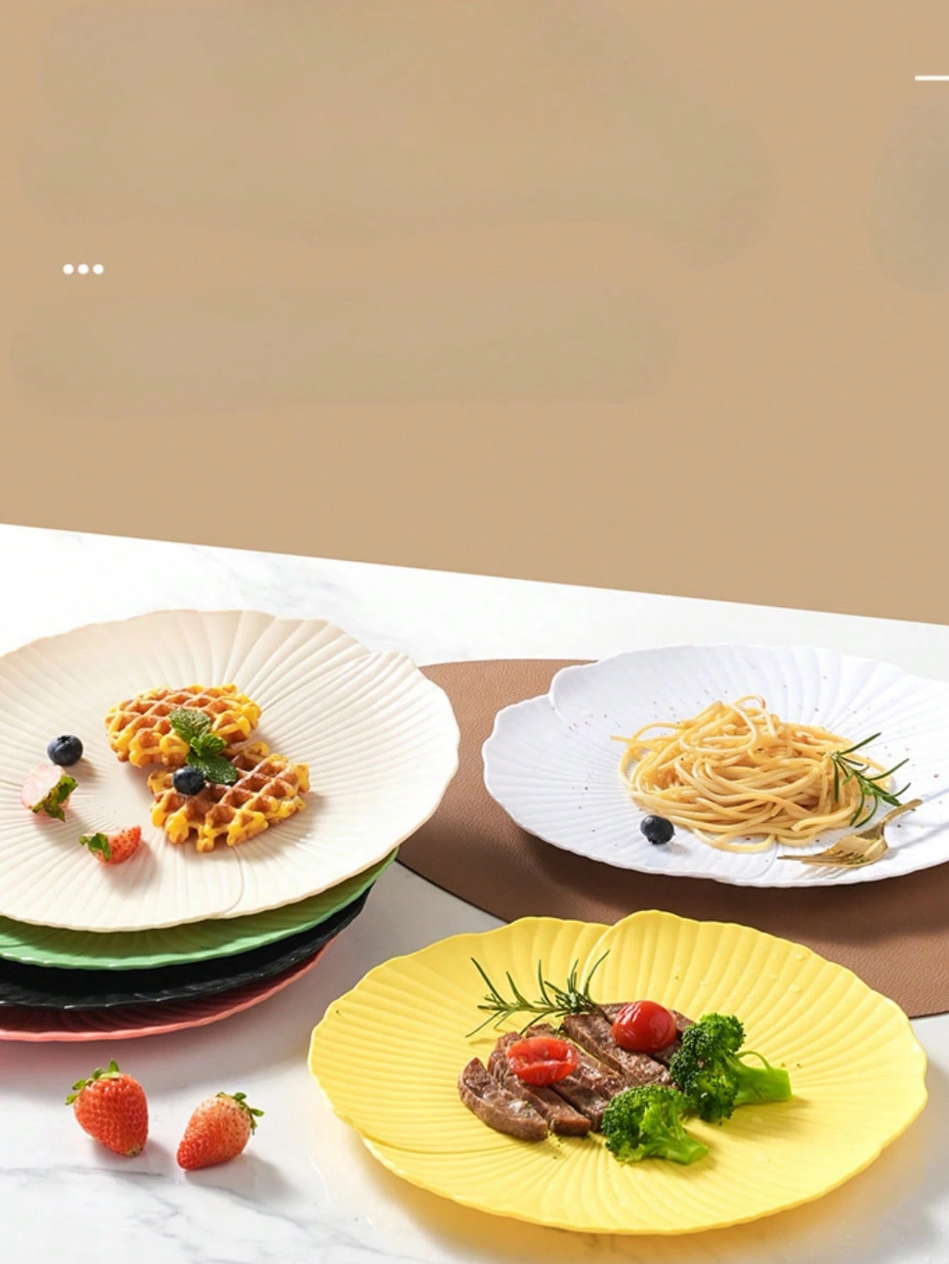 Creative Petal Shape Dinner Plate, Home Use Dishes For Steamed Fish ...