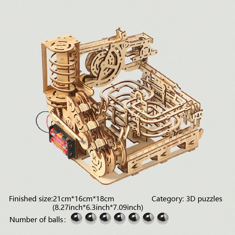 3D Mechanical Puzzle, DIY Wooden 3D Jigsaw Puzzle, High Difficulty ...