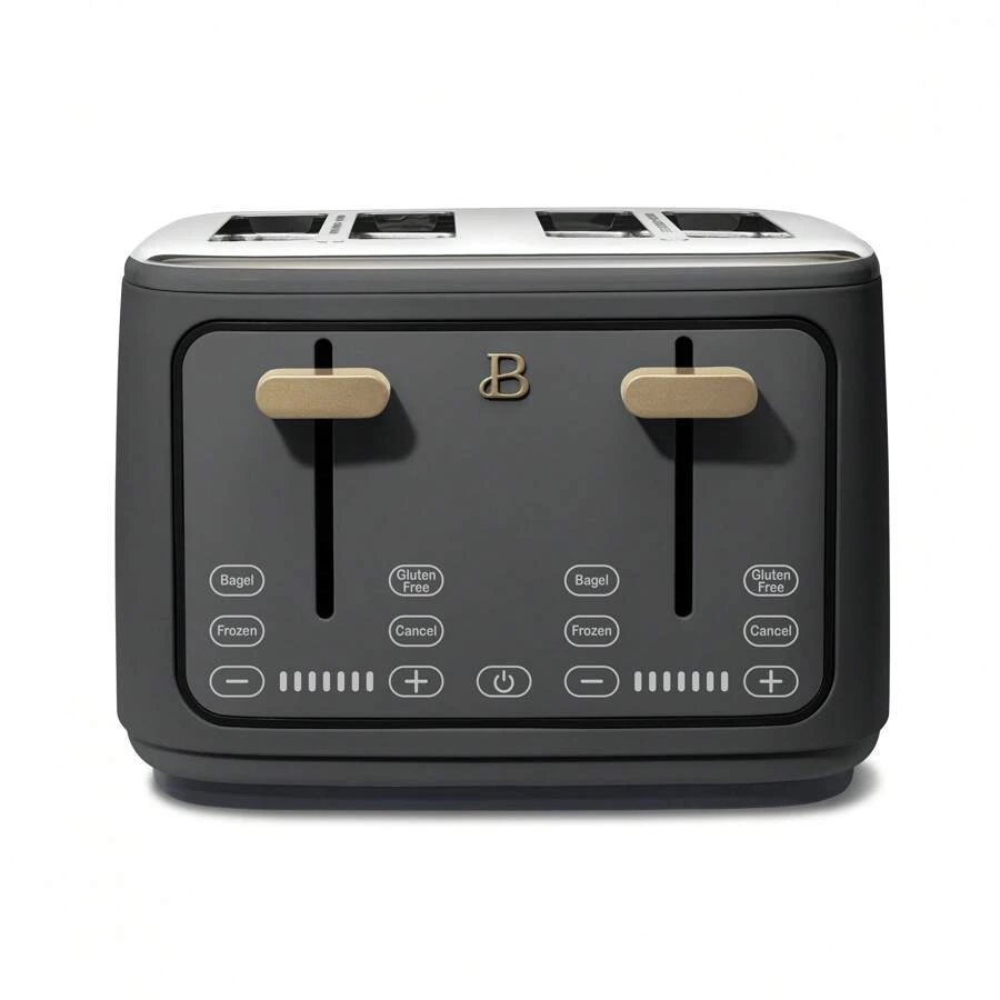 Beautiful 4-Slice Toaster With Touch-Activated Display, Porcini Taupe ...