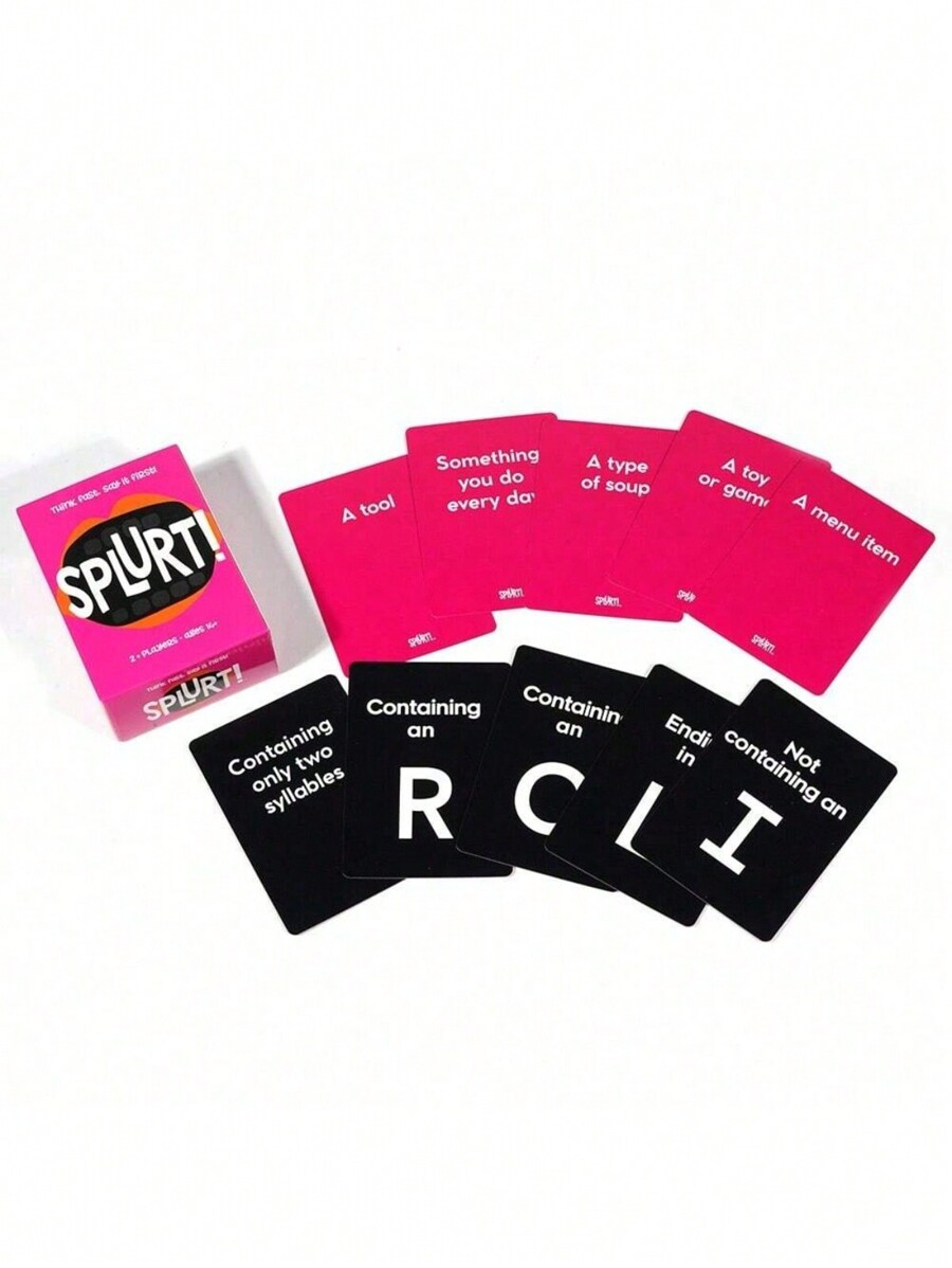 Splurt! Quick Thinking First Say Quick Naming Party Strategy Game Cards ...
