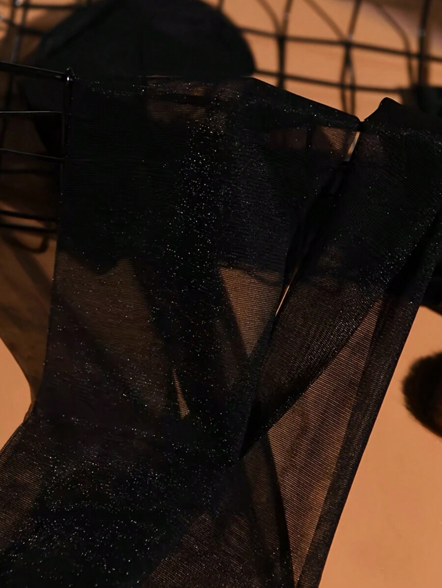 1pc Ladies Europe And The United States Pearl Shiny Silk Stockings 0D ...