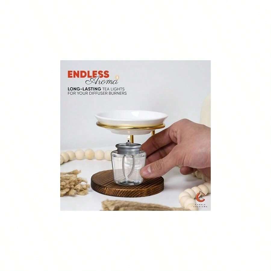 Disposable Liquid Candles Oil Tea Lights Extended 15 Hour Burn Time ...