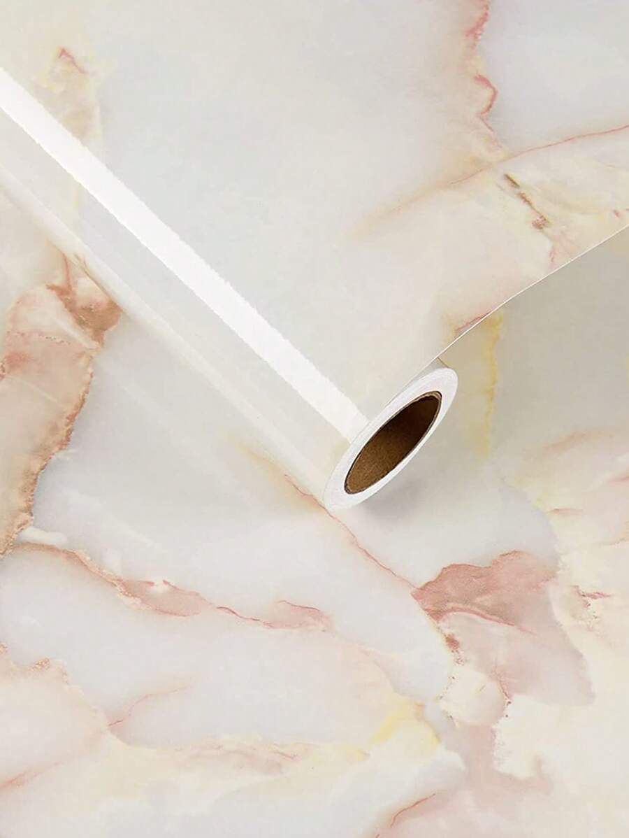 1roll Marble Pattern Wall Paper, PVC Waterproof Self Adhesive Table ...