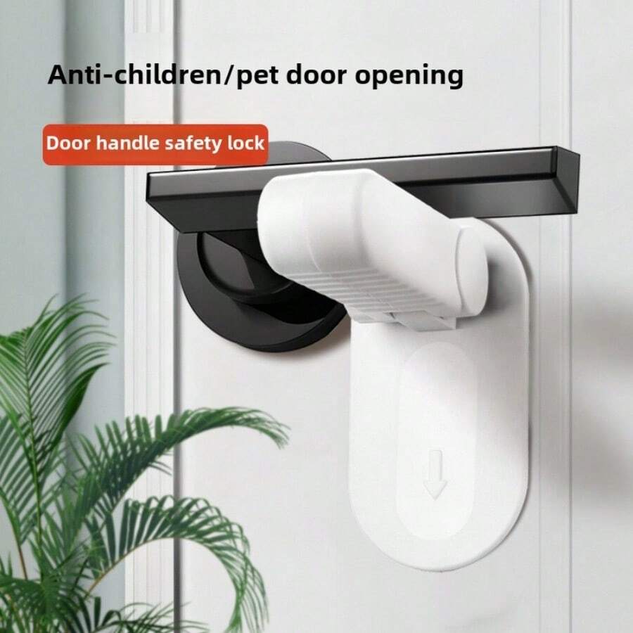 Child Door Knob Safety Lock, No Drill Fixed Lock, Baby & Pet Anti-Open ...