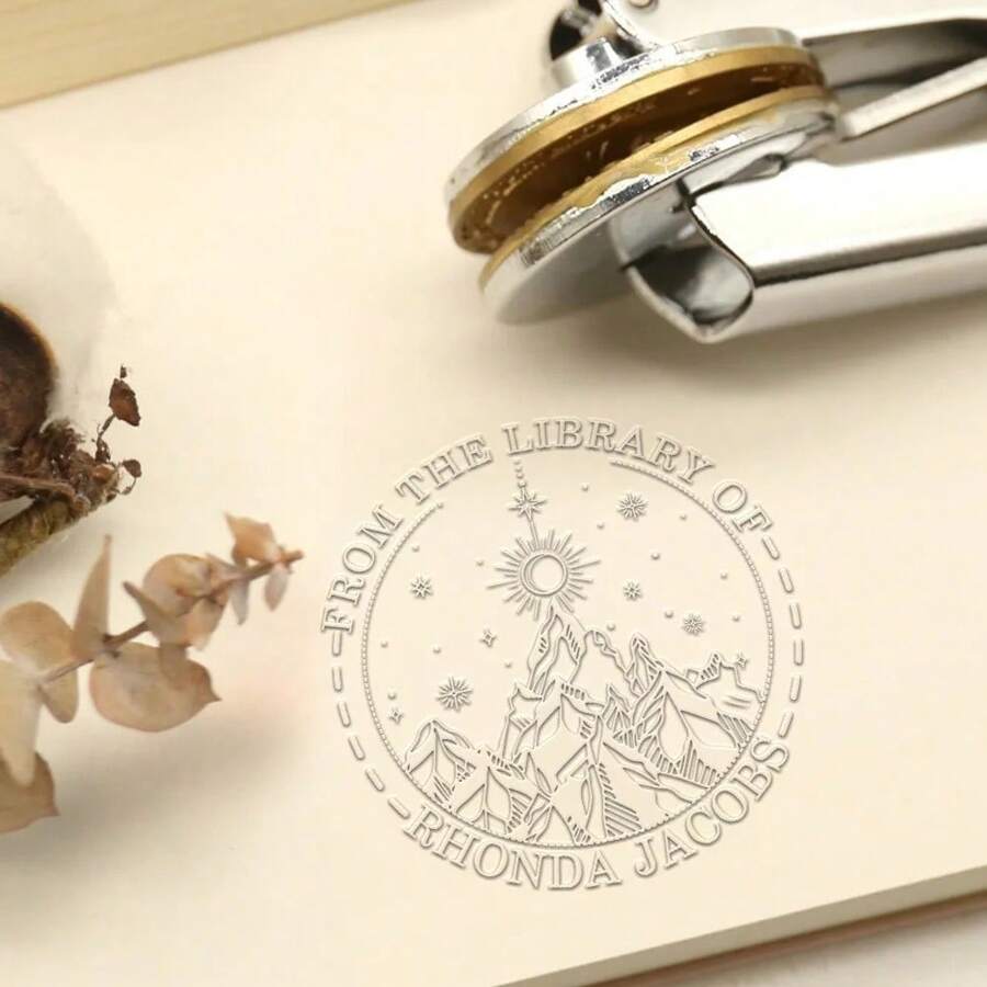 Custom Personalized Ex Libris From The Library Of Name Book Embosser ...