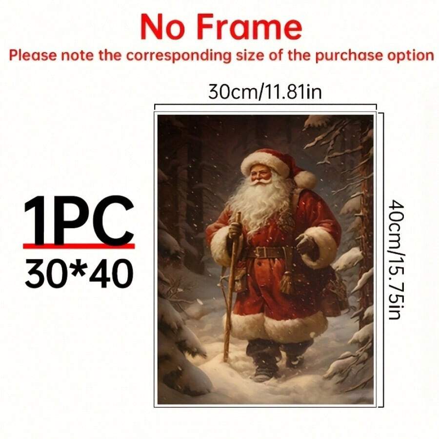 Santa Claus Arrives On Christmas Eve With Gifts, Merry Christmas Wall ...