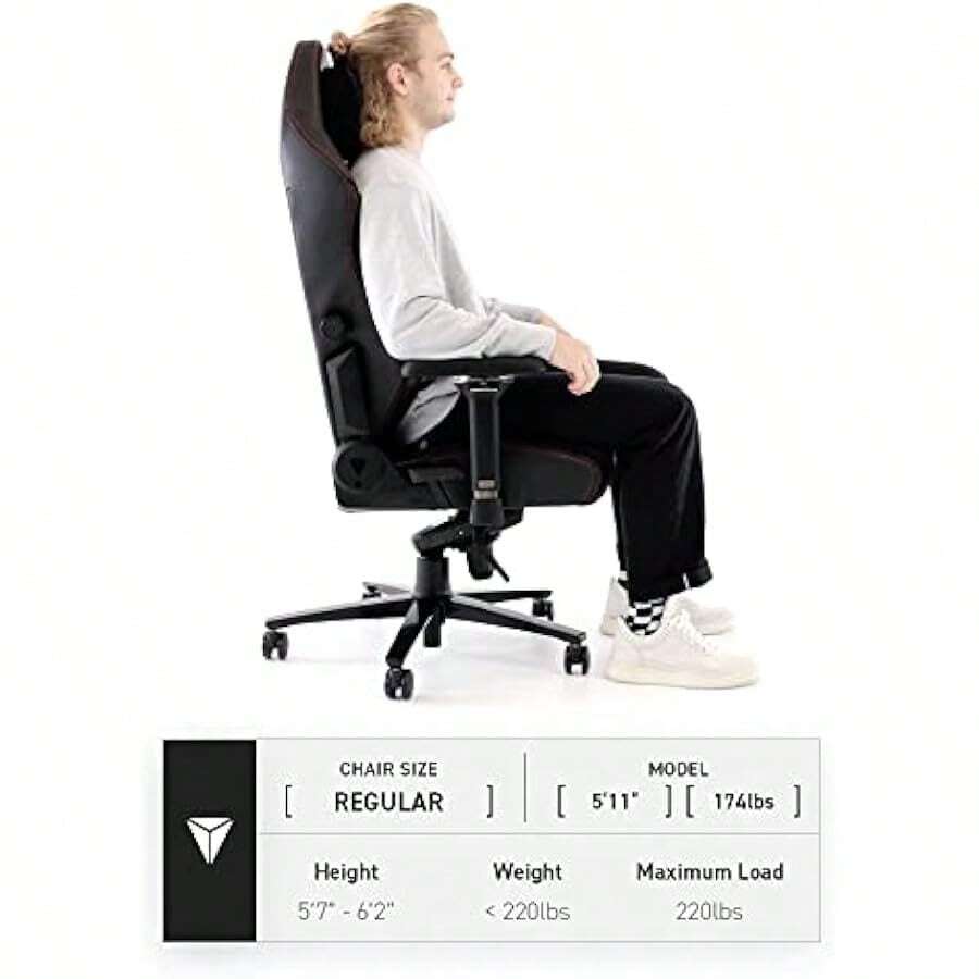 Artic White Gaming Chair Ergonomic Reclining Computer Chair 4D Armrests ...
