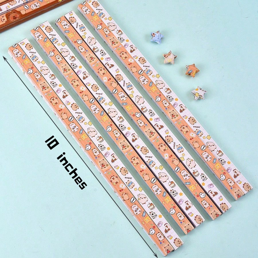 Trendy Capybara Star Origami Folding Paper, Cute Star Shaped DIY Paper ...
