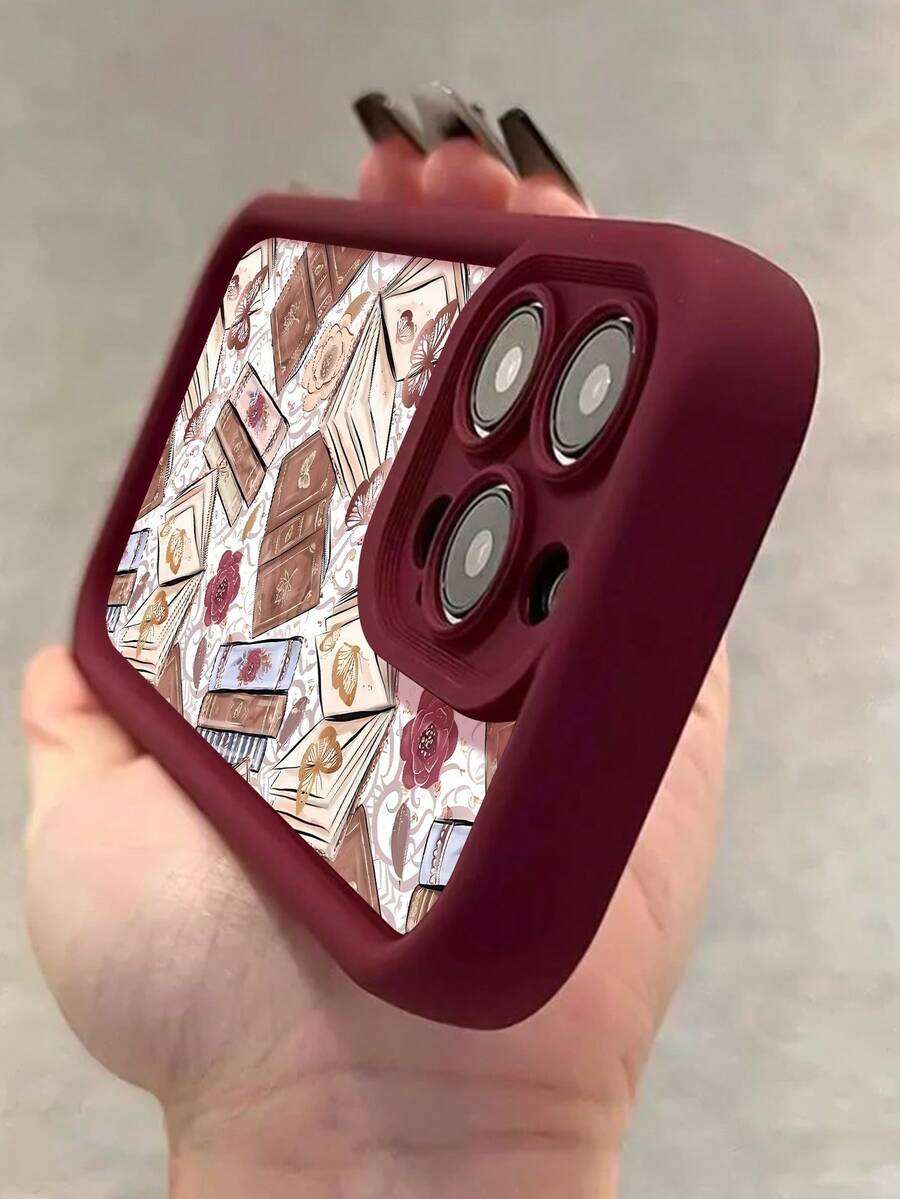 1pc Book Design Thick Shock-Proof And Drop-Proof Full Coverage Phone ...