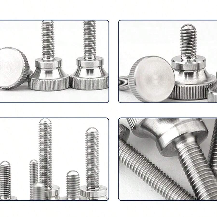 304 Stainless Steel Hand Knob Bolt With Step Knurled Thumb Screw ...