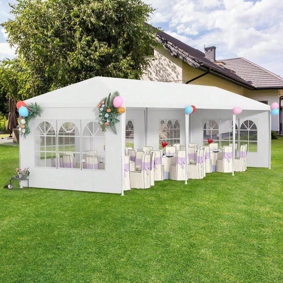 10x30 Party Tent Wedding Patio Gazebo Outdoor Carport Canopy Shade With ...