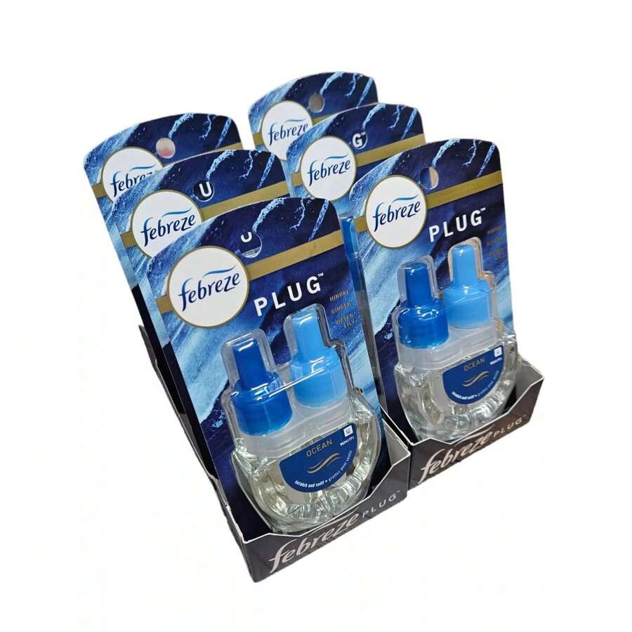 6 Pack Febreze Plug In Air Freshener & Odor Eliminator Scented Oil ...