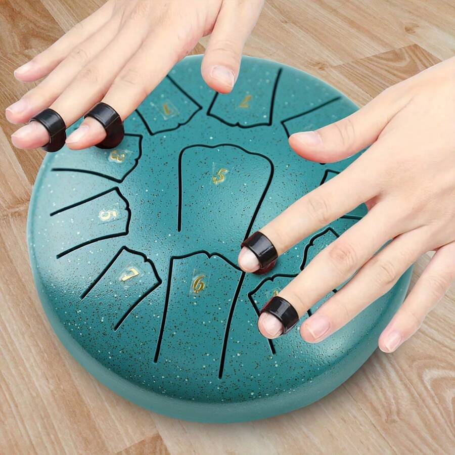 Steel Tongue Drum Musical Instruments: 6 Inch 11 Notes Metal Hand Drums ...