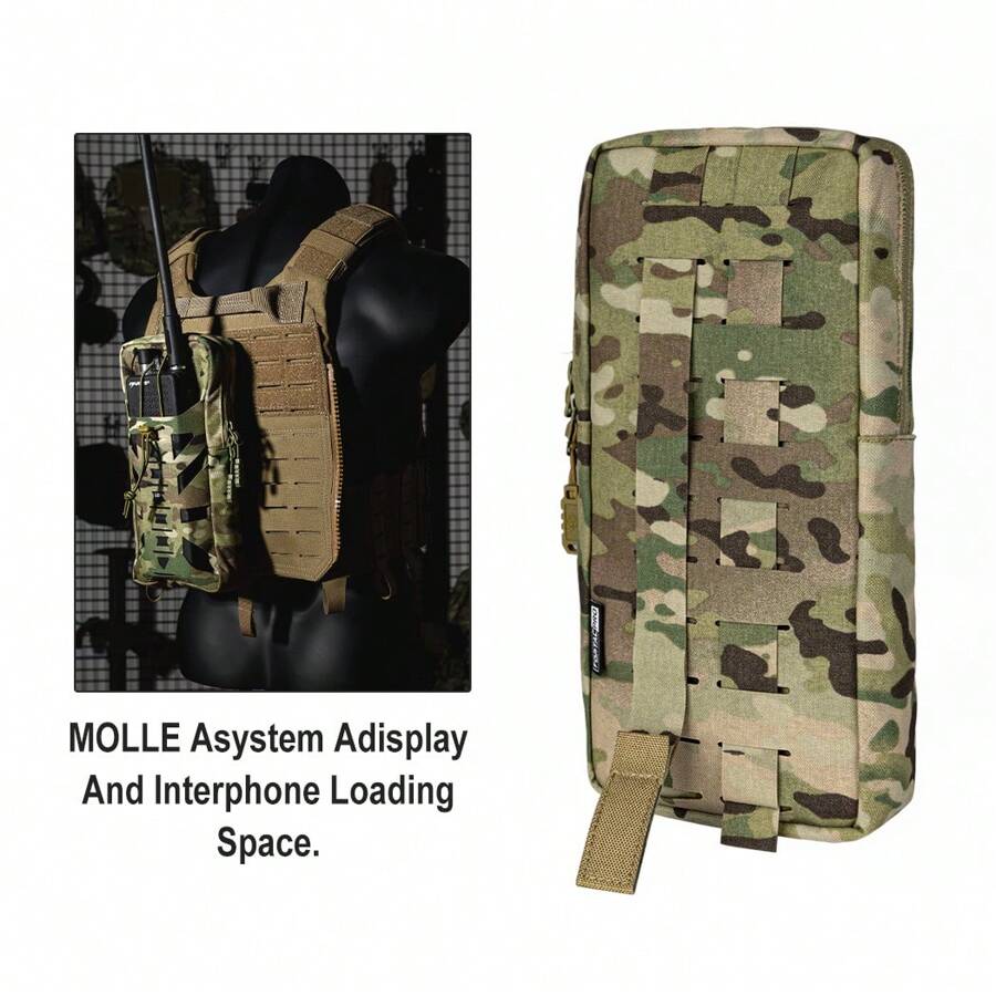 TOPTACPRO Tactical Hydration Pouch With Inner Bladder Water Bag Laser ...