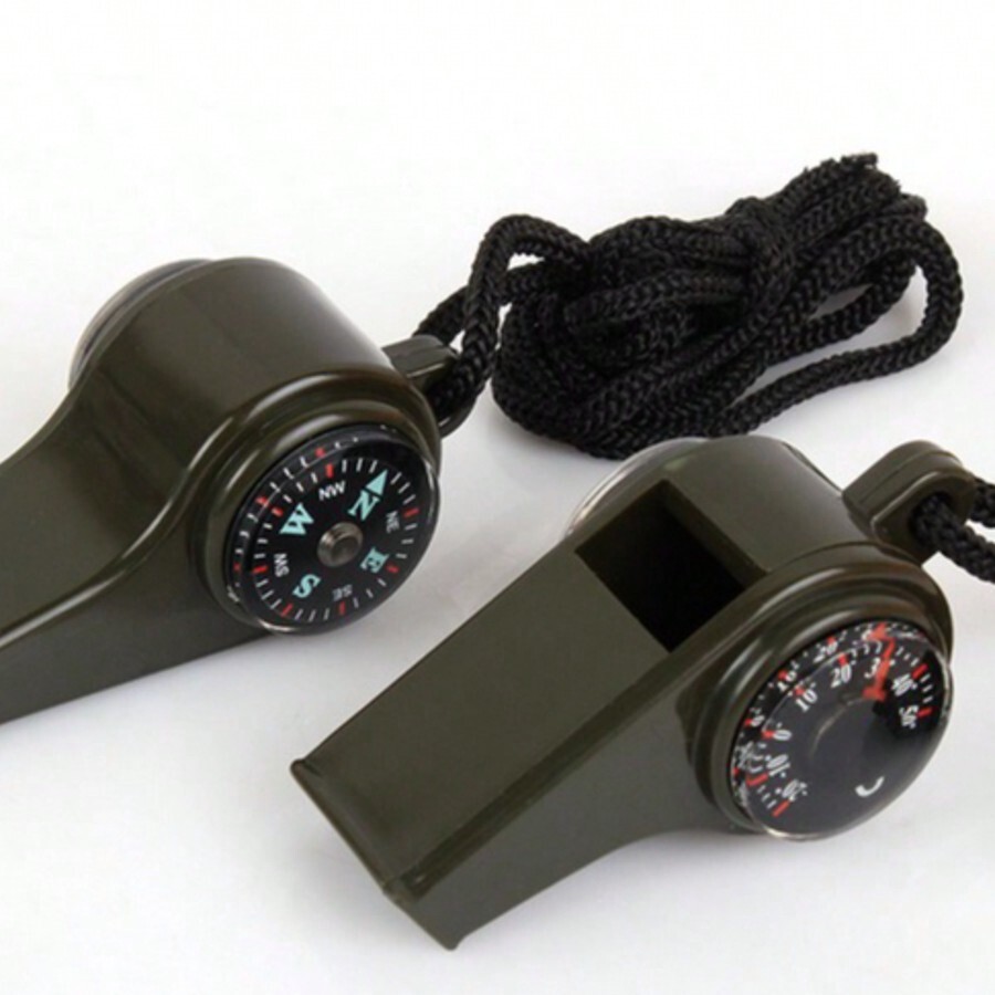 1PC Military Green Outdoor Survival Whistle, Rescue Whistle, First Aid ...